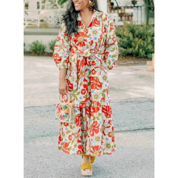 Victoria Dunn | Dresses | New Victoria Dunn Folly Flounce Maxi Dress In ...